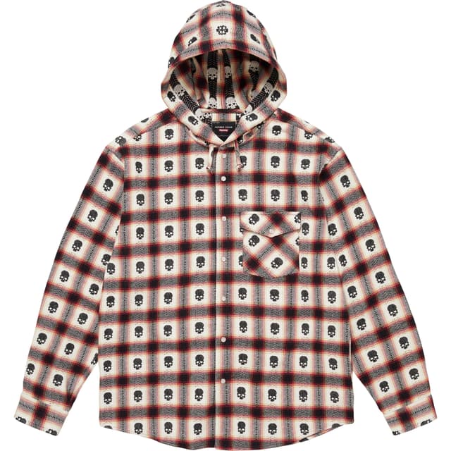 Supreme Number (N)ine Hooded Flannel Shirt - FW25 - Supreme Drop List