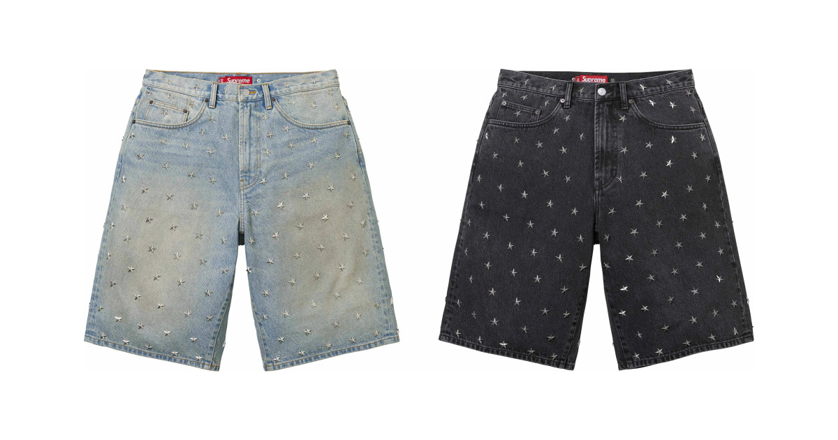 Stars Studded Baggy Denim Short - SS26 - Supreme Drop List